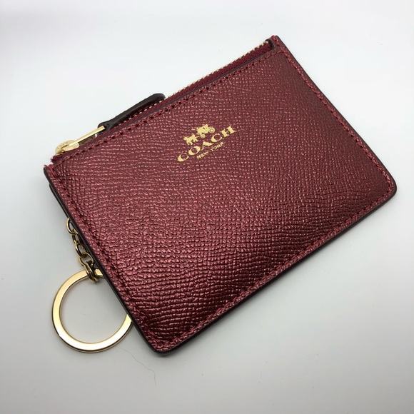Coach | Bags | Coach Mini Skinny Id Case Crossgrain Leather | Poshmark
